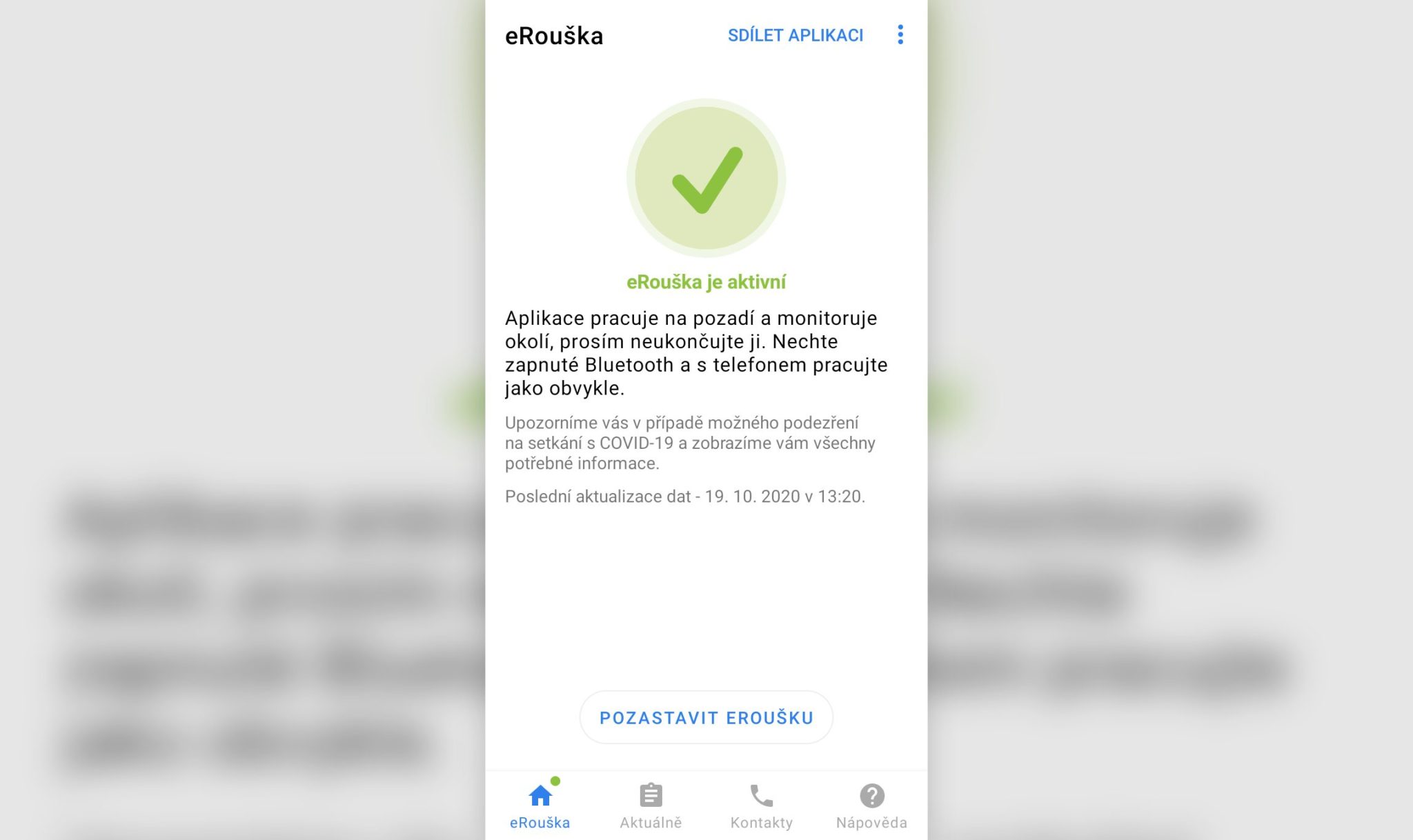 eRouška – an App that Will Let You Know When You Meet a Coronavirus ...